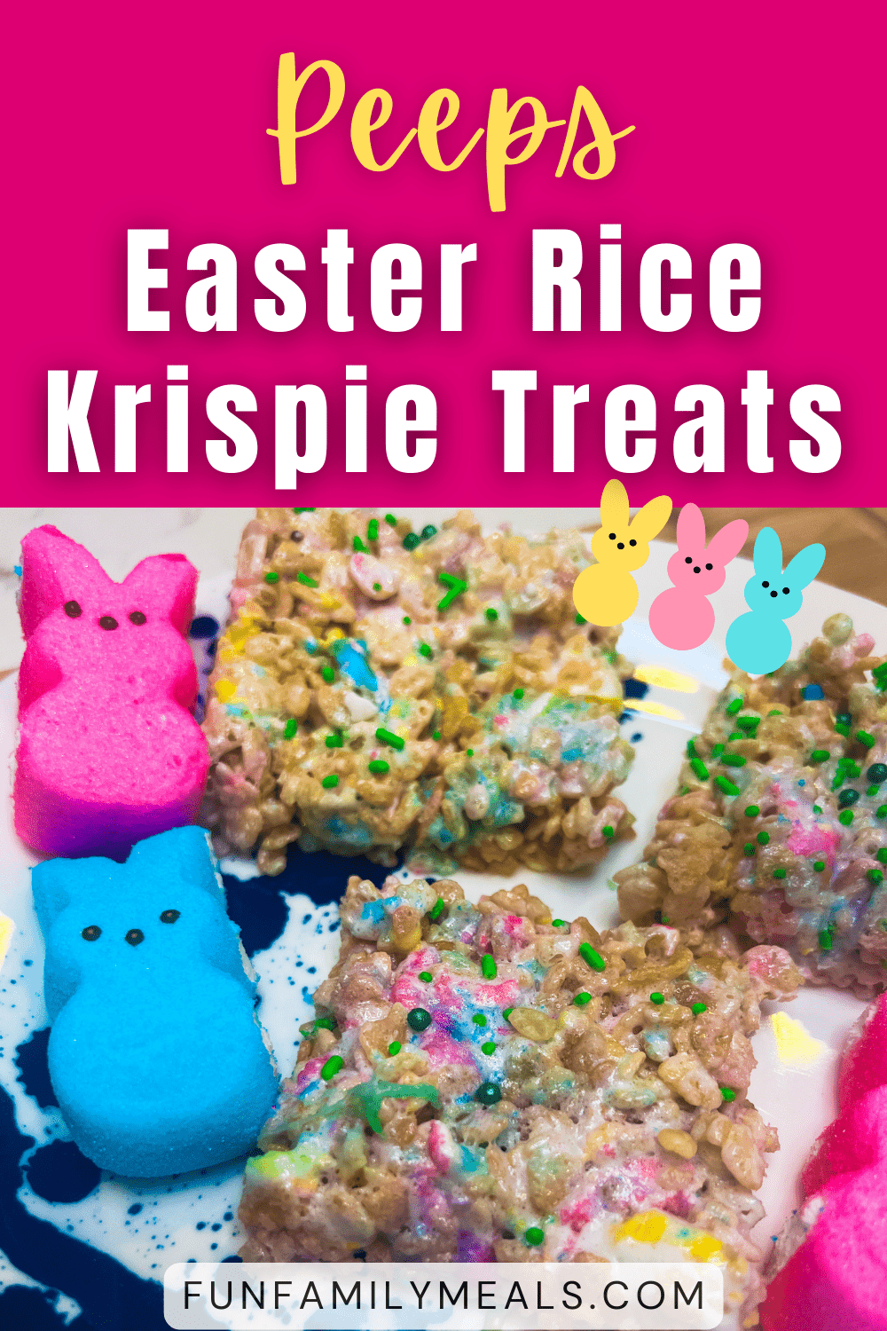 Peeps Easter Rice Krispie Treats - Fun Family Meals