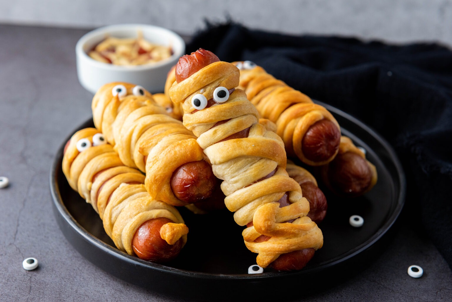 Halloween Air Fryer Mummy Hot Dogs - Fun Family Meals