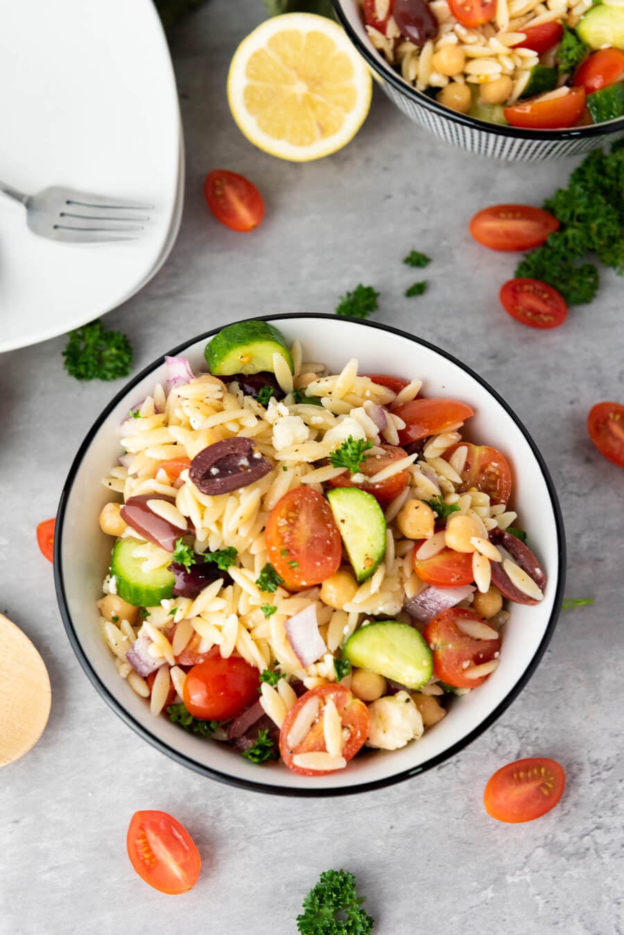 Greek Orzo Salad - Fun Family Meals